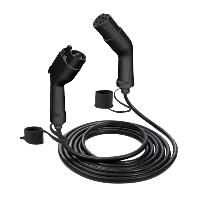 Type 2 charging cable 22kW 32A 3-phase 5m – Cyber EV